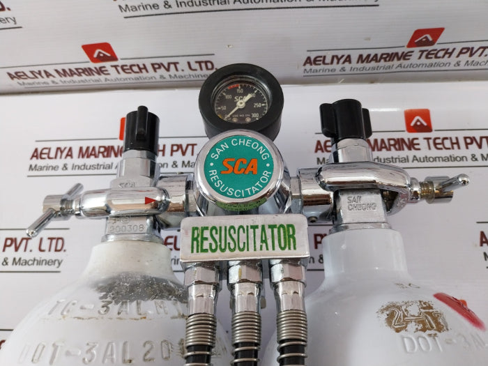San Cheong Sca 990 Oxygen Resuscitator Dot-3Al 2015 Kg11480 M0814 , 93 ...