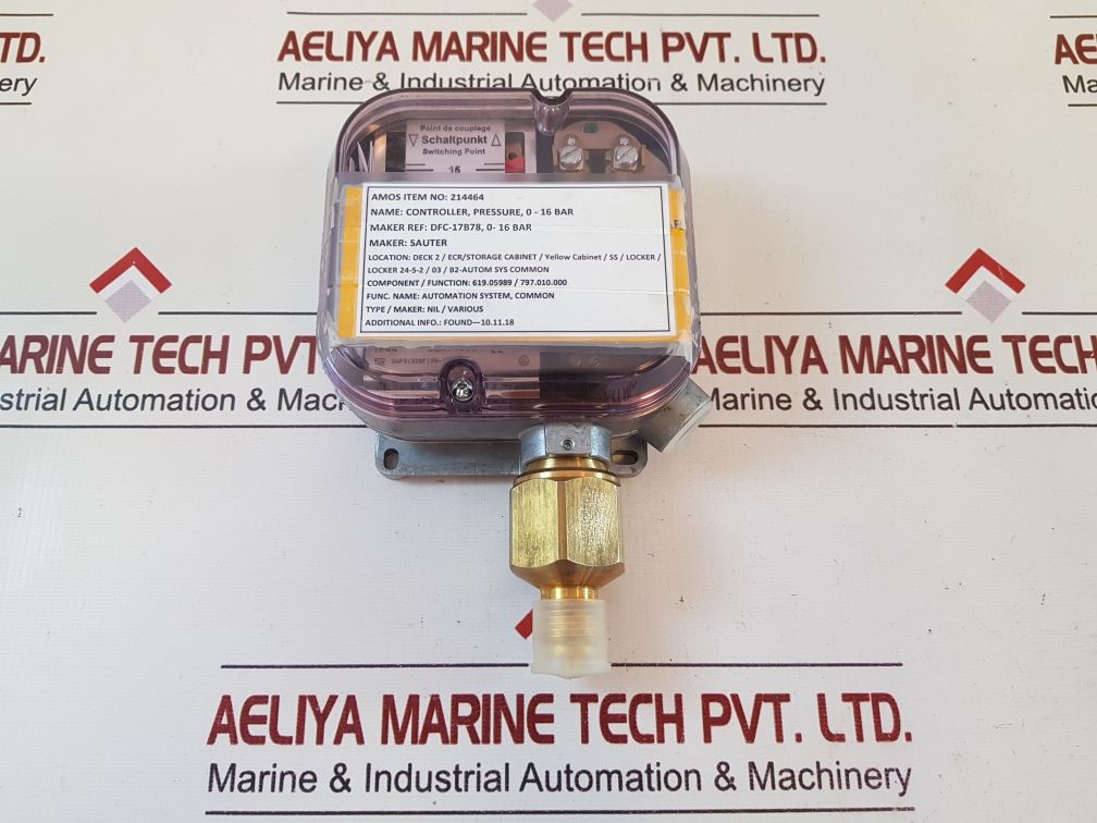Sauter Dfc17B78 F001 Pressure Controller Switch 0-16 Bar – Aeliya Marine