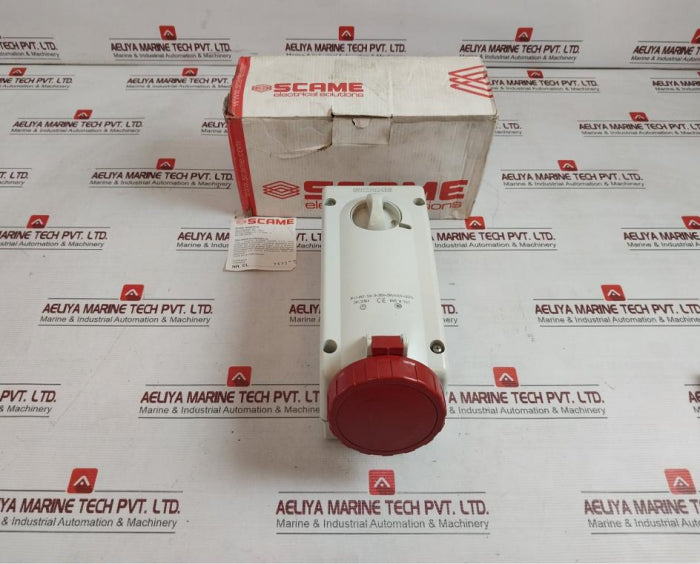 Scame 561.32864 Interlocked Socket 3P+T-ip67-32A-3H/380V-50Hz/440V-60H ...