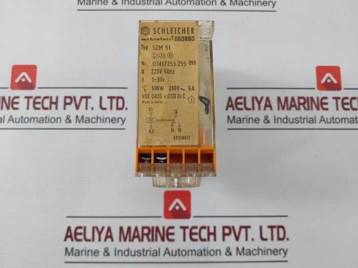 Schleicher Szm 51 Electromechanical Time Relay 1-30S 220V 50Hz 500W 25 ...