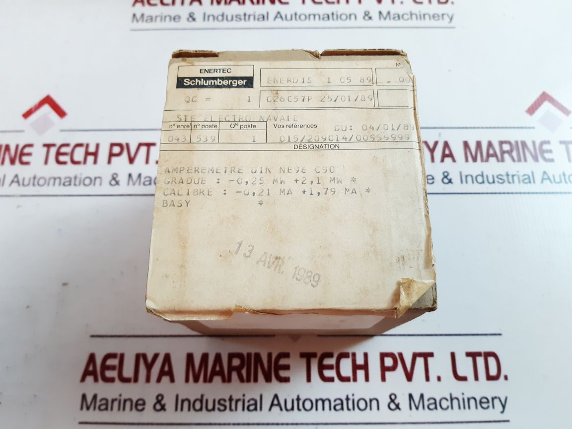 Schlumberger Panel Meter -0,25 Mw + 2,1 Mw – Aeliya Marine