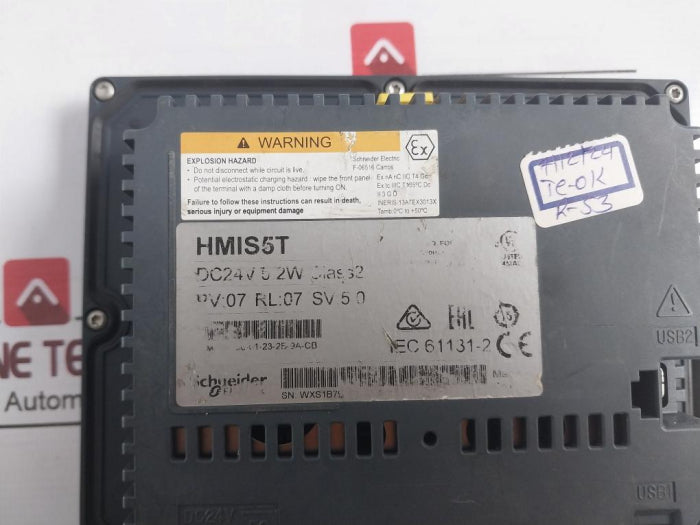 Schneider Electric Hmis5T Operator Interface Panel Class 2 Dc24V 5.2W ...