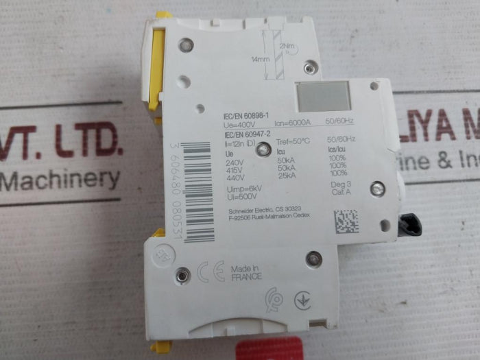 Schneider Electric Ic60N D 4A Miniature Circuit Breaker 6000A 50/60Hz ...