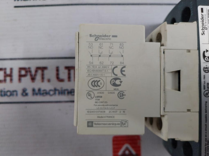 Schneider Electric Ladn22 Auxiliary Contact Block With Lc1 D32 Contact ...