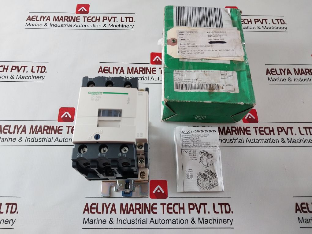 Schneider Electric Lc1D50 Contactor – Aeliya Marine Tech Pvt. Ltd.