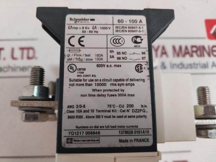 Schneider Electric Lr9 D 5367 Thermal Overload Relay – Aeliya Marine