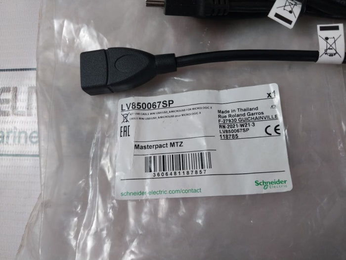 Schneider Electric Lv850067Sp Usb Cable (Mini Usb/Usb) For Micrologic ...