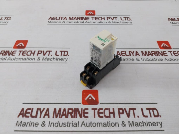 Schneider Electric Rxm2Lb2P7 Ac Coil Cube Relay With Base Socket 230Va ...