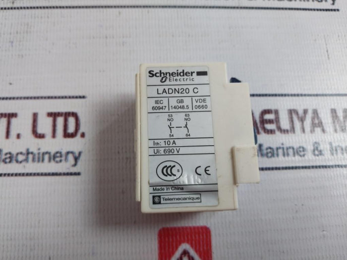 Schneider Electric/ Telemecanique Ladn20 Auxiliary Contact Block 690V ...