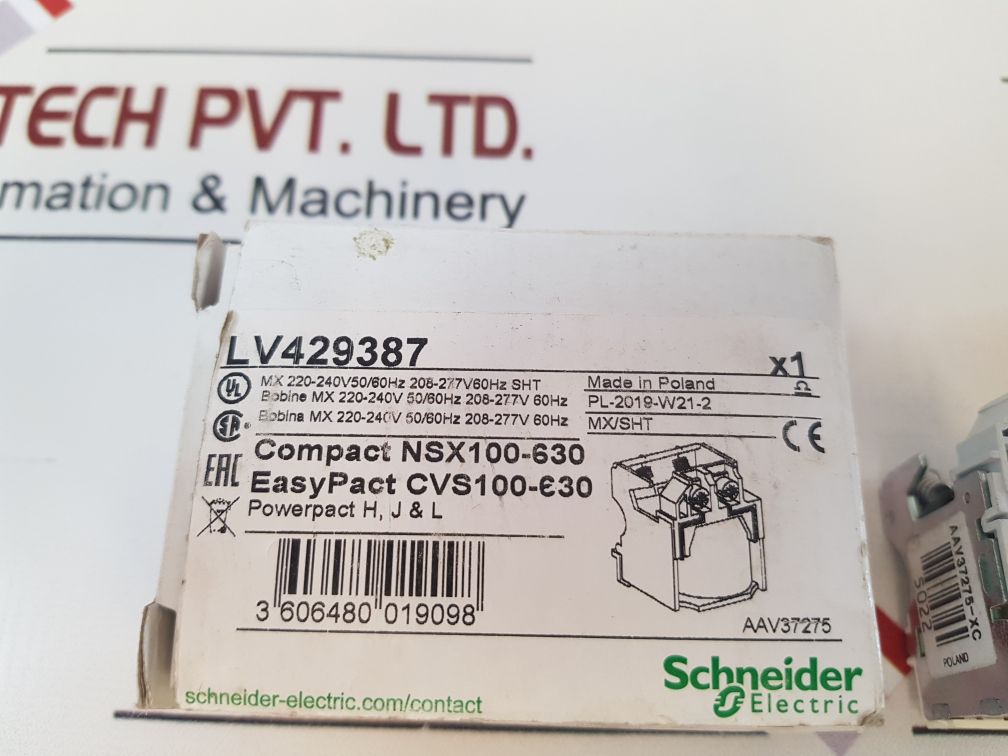 Schneider Lv429387 Mx/Sht Shunt Release – Aeliya Marine