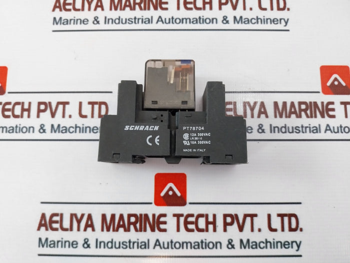Schrack Pt570024 Relay With Pt78704 Socket Used – Aeliya Marine