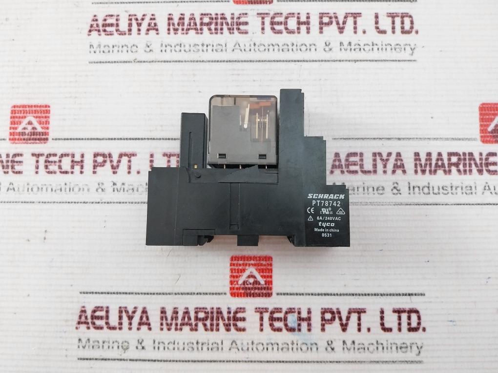 Schrack Pt570024 Relay With Pt78742 Base 24V Dc – Aeliya Marine