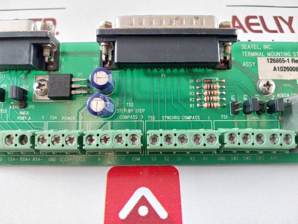 SeaTel 126864 Terminal Mounting Strip PCB Rev B – Aeliya Marine