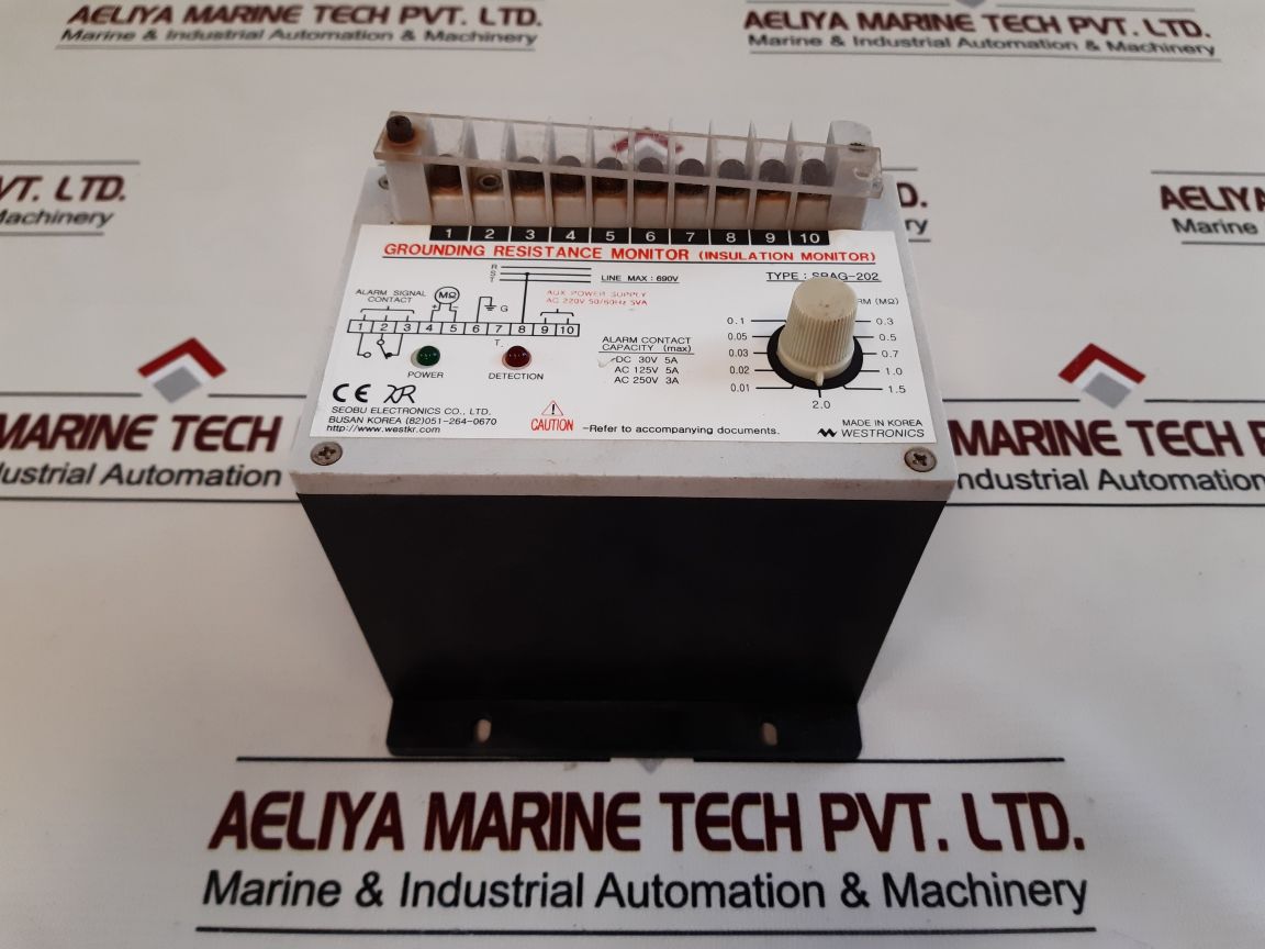 Seobu Westronics SBAG-202 Grounding Resistance Monitor – Aeliya Marine