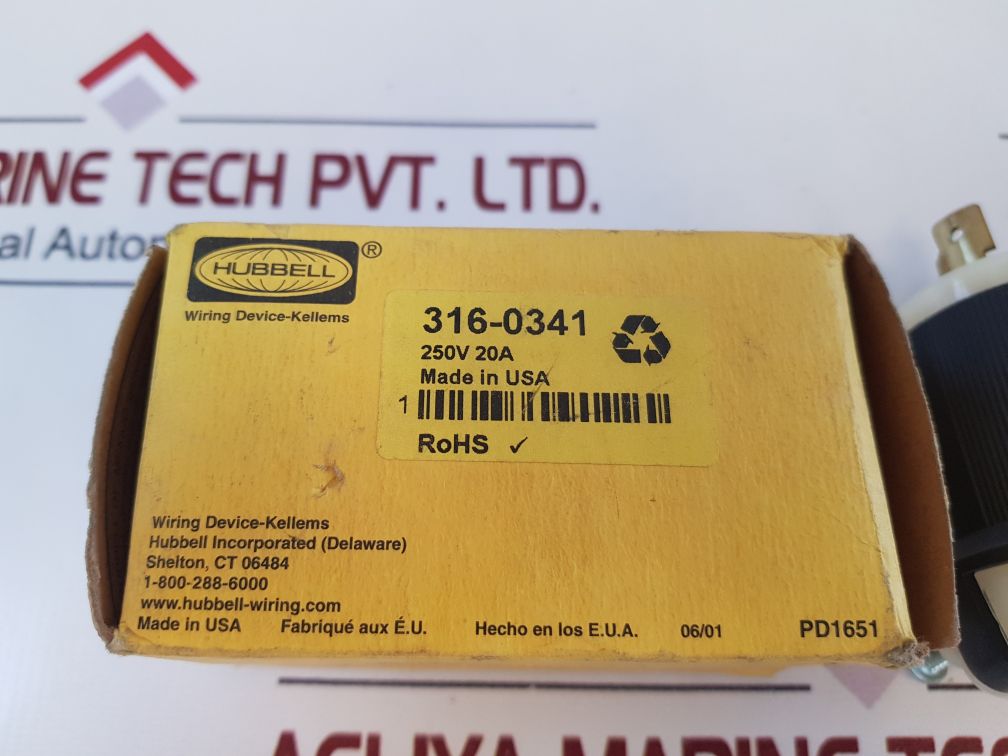 Set Of 2X Hubbell Hbl2321 Twist-lock Plug – Aeliya Marine Tech Pvt. Ltd.