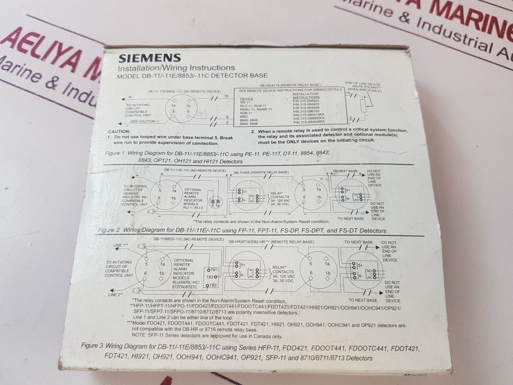 Set Of 6X Siemens Db-11 Smoke Detector Base – Aeliya Marine Tech Pvt. Ltd.