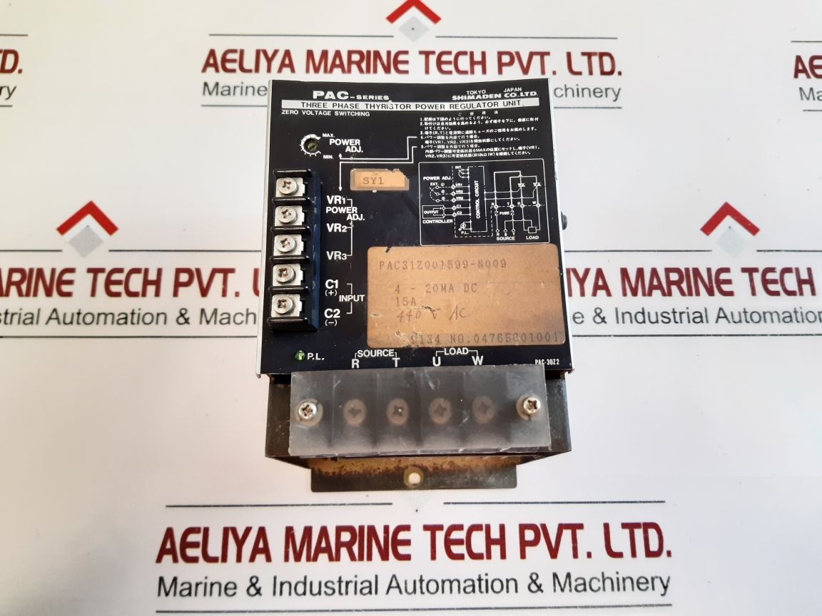 Shimaden Pac31Z001599-n009 Three Phase Thyristor Power Regulator Unit ...