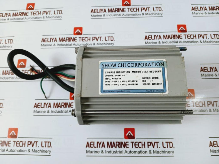 Show Chi A500S44 3-phase Induction Motor Gear Reducer 500W, 4P – Aeliya ...