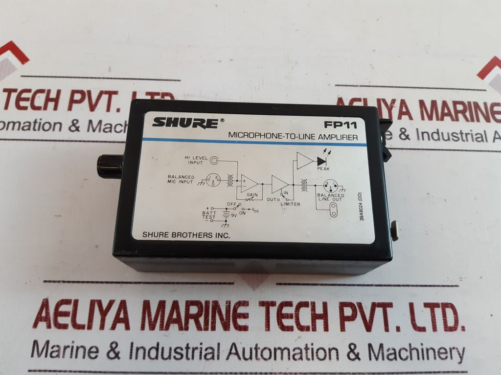 Shure Brothers Fp11 Microphone-to-line Amplifier – Aeliya Marine