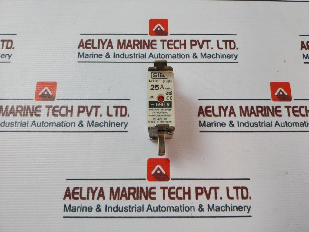 Siba Nh00 25A Fuse Dc 250V 25Ka – Aeliya Marine