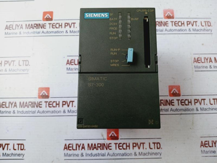 Siemens 1P 6Es7315-2Af03-0Ab0 Simatic S7-300 Cpu 315-2Dp Central Proce ...