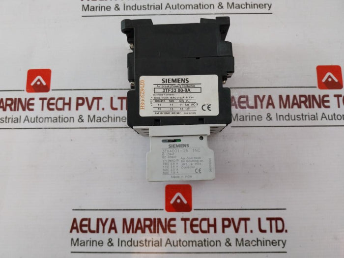 Siemens 3Tf33 00-0A Air Break (Power) Contactor With Auxiliary Switch ...