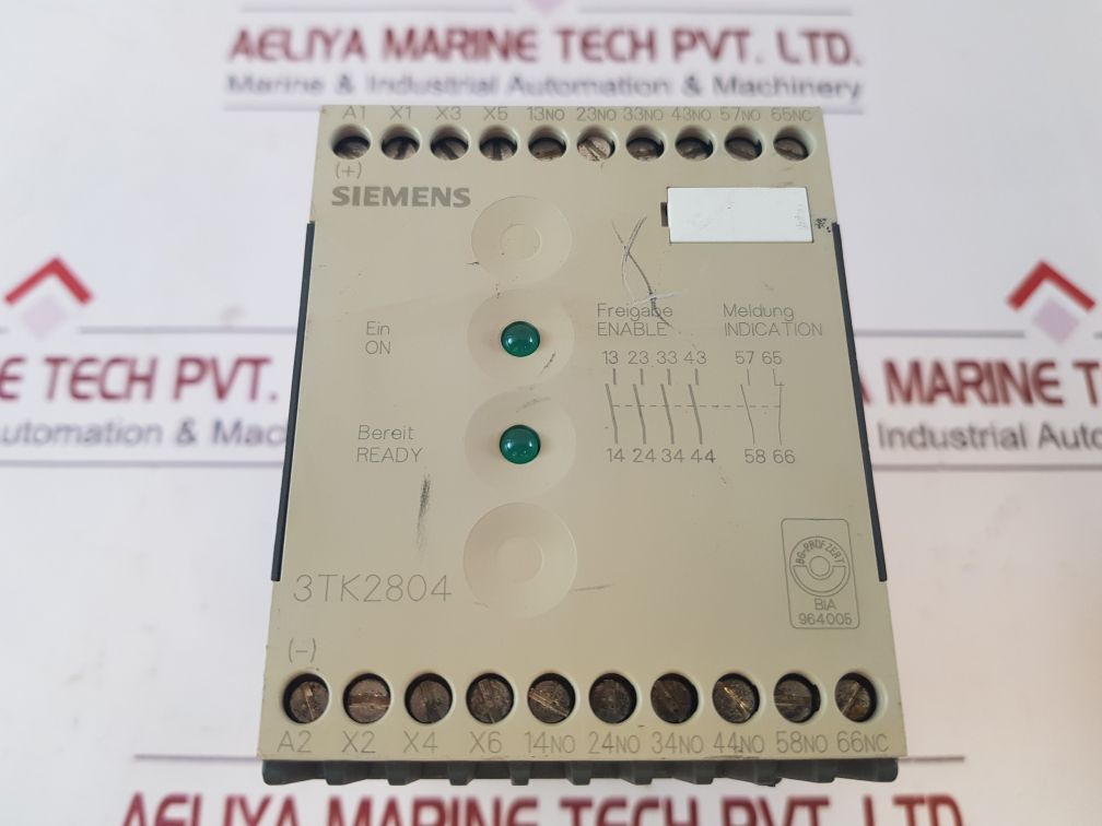 Siemens 3Tk2804-0Bb4 Contactor With Safety Relay – Aeliya Marine
