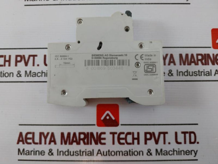 Siemens 5Sl41107Rc Miniature Circuit Breaker C10 240/415V 1-pole ...
