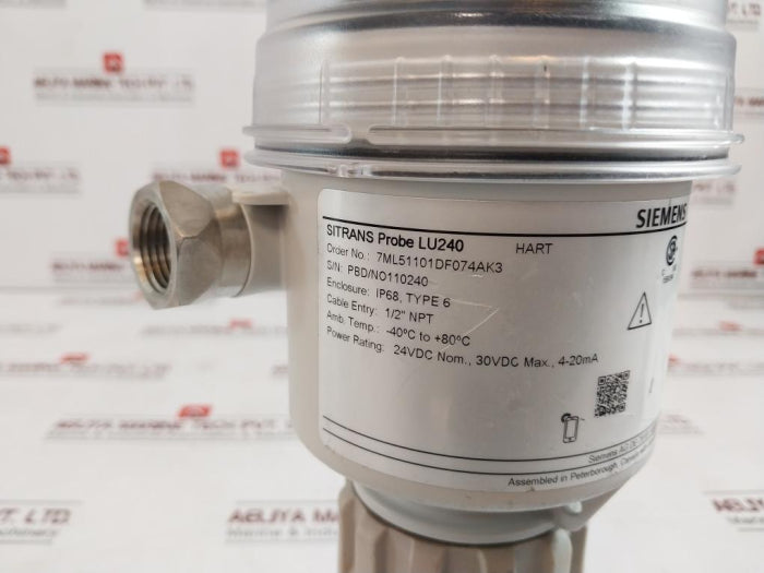 Siemens 7Ml51101Df074Ak3 Ultrasonic Level Transmitter Sitrans Probe Lu – Aeliya Marine