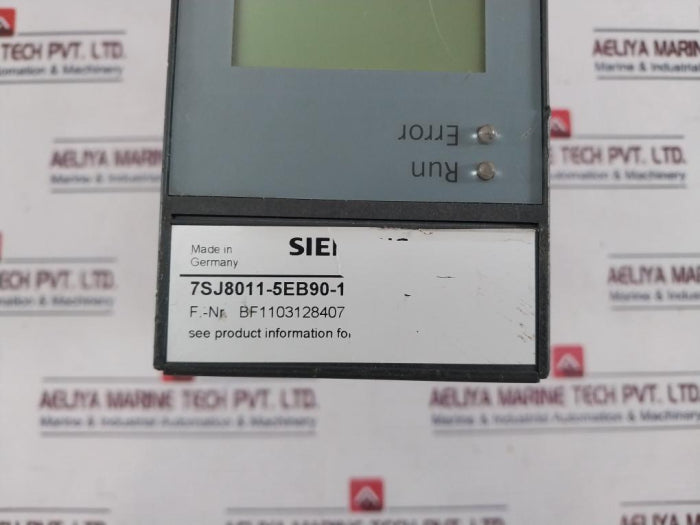 Siemens 7Sj8011-5Eb90-1Fa0/Cc Overcurrent Relay – Aeliya Marine