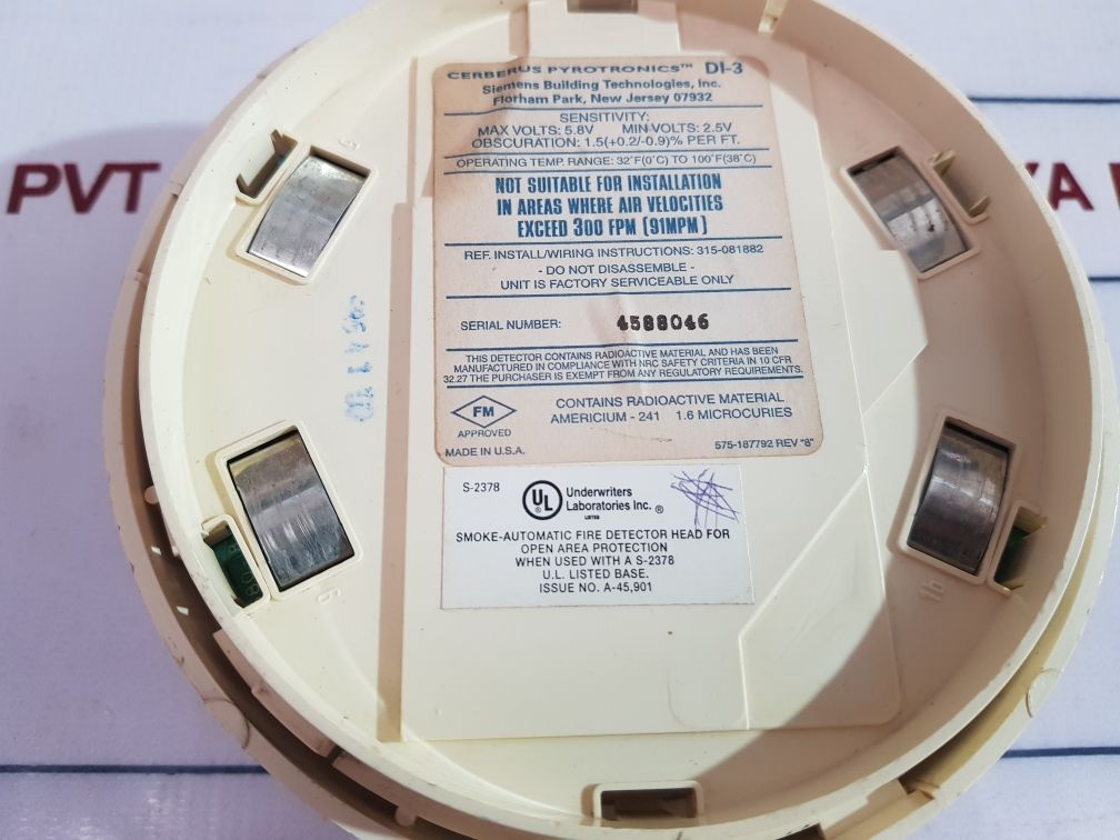 Siemens DI-3 Smoke Detector – Aeliya Marine