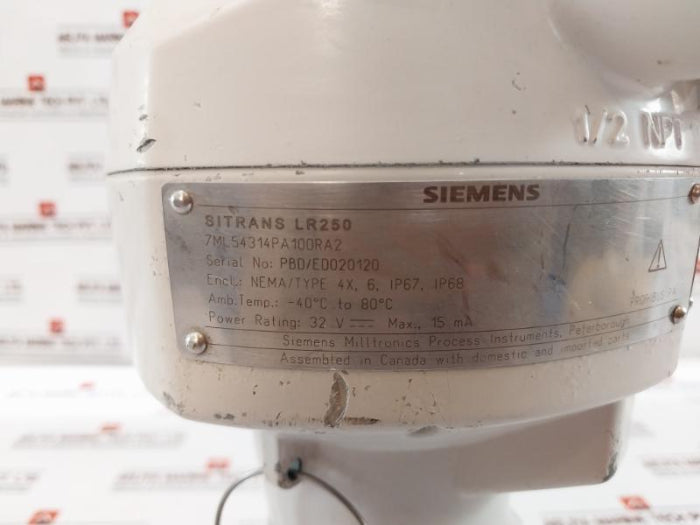 Siemens Lr250 Sitrans Radar Level Transmitter 32V Max 15Ma 24 Bar – Aeliya Marine