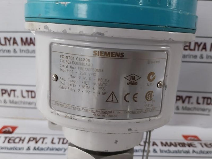 Siemens Pointek Cls200 Pressure Transmitter Level Sensor 12-250V 0-60H ...