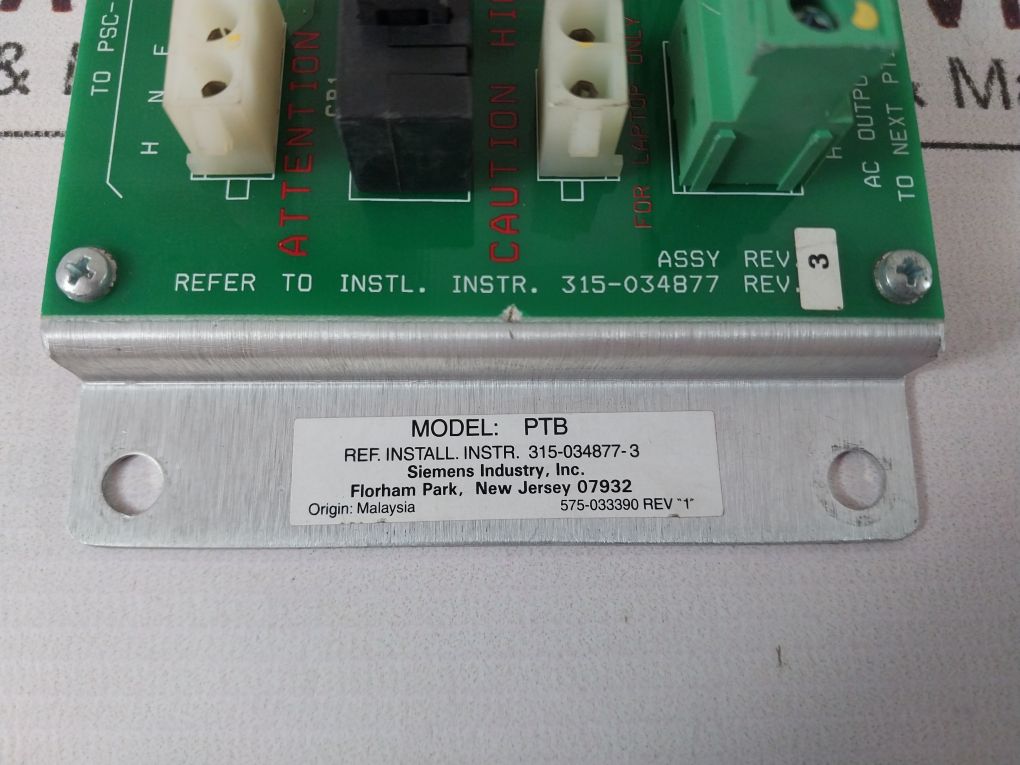 Siemens Ptb Power Termination Board 315-034877 – Aeliya Marine