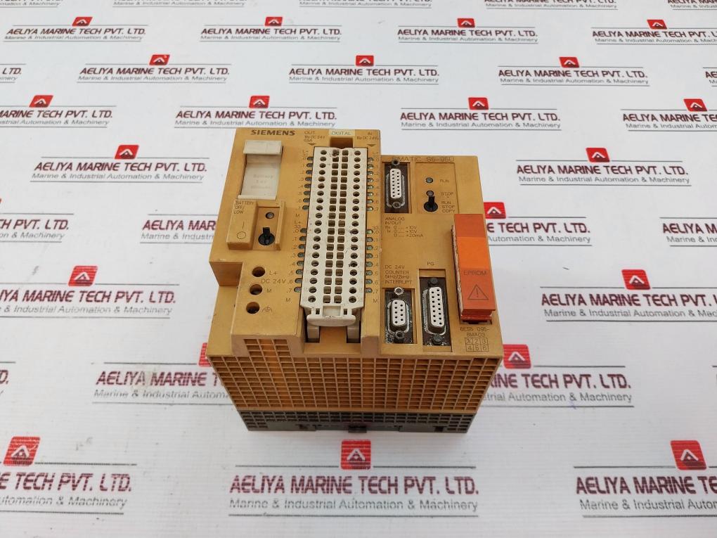 Siemens Simatic S5-95U 6Es5 095-8Ma03 Programmable Controller 24V Dc 1 ...