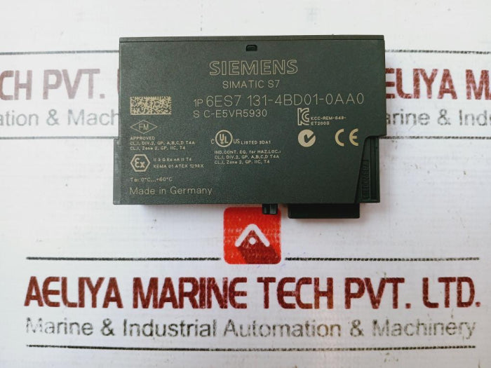 Siemens Simatic S7 6Es7 131-4Bd01-0Aa0 Digital Electronic Module Dc24V – Aeliya Marine
