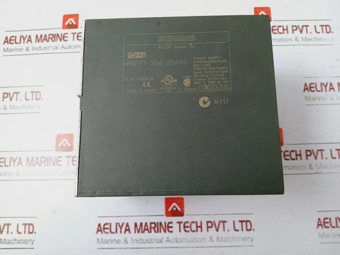 Siemens Sitop Power 10 6Ep1334-2Ba00 Power Supply Din 41752 – Aeliya Marine