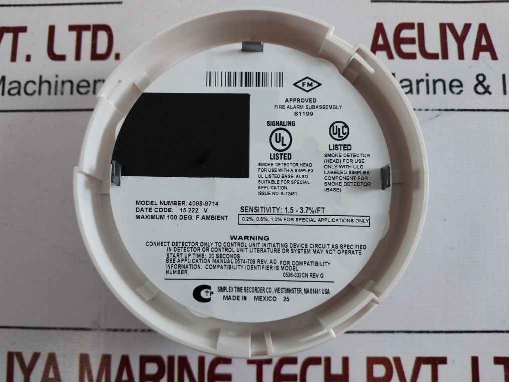 Simplex 4098-9714 Smoke Detector 4098-9714 – Aeliya Marine
