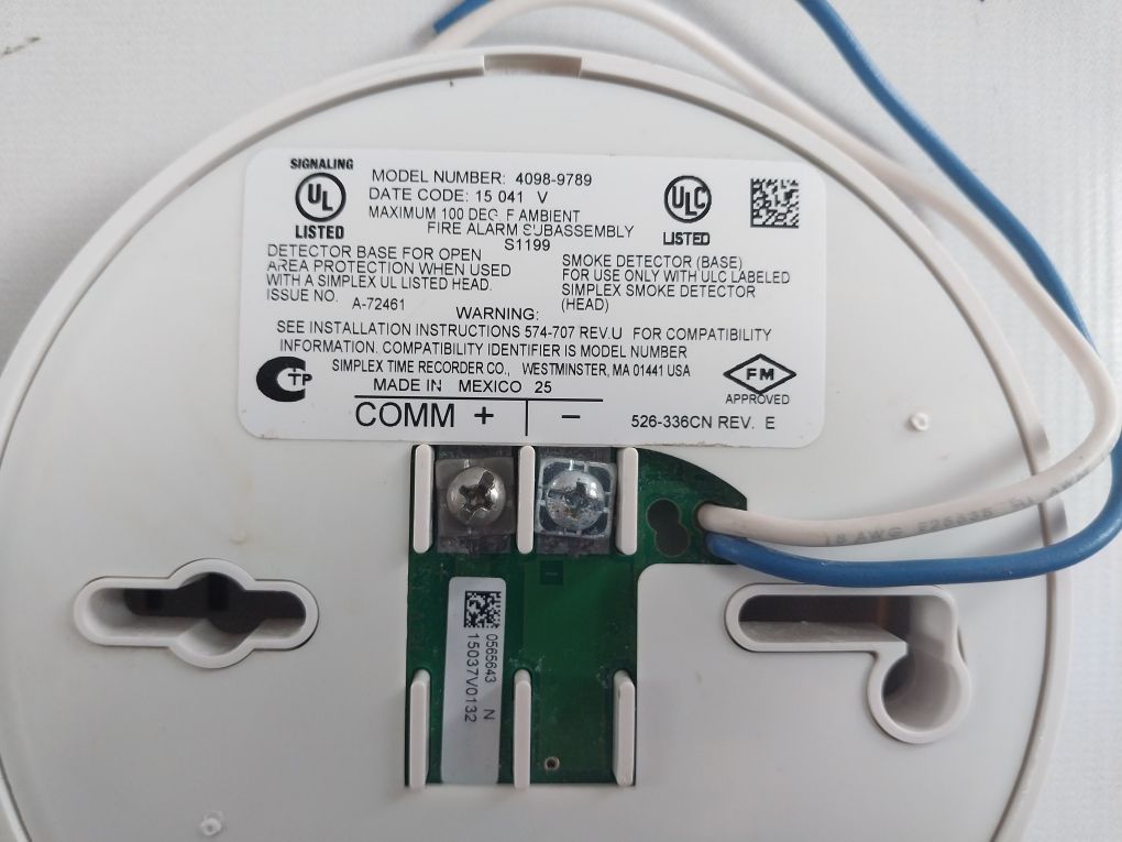 Simplex 4098-9789 Smoke/Heat Detector Base – Aeliya Marine