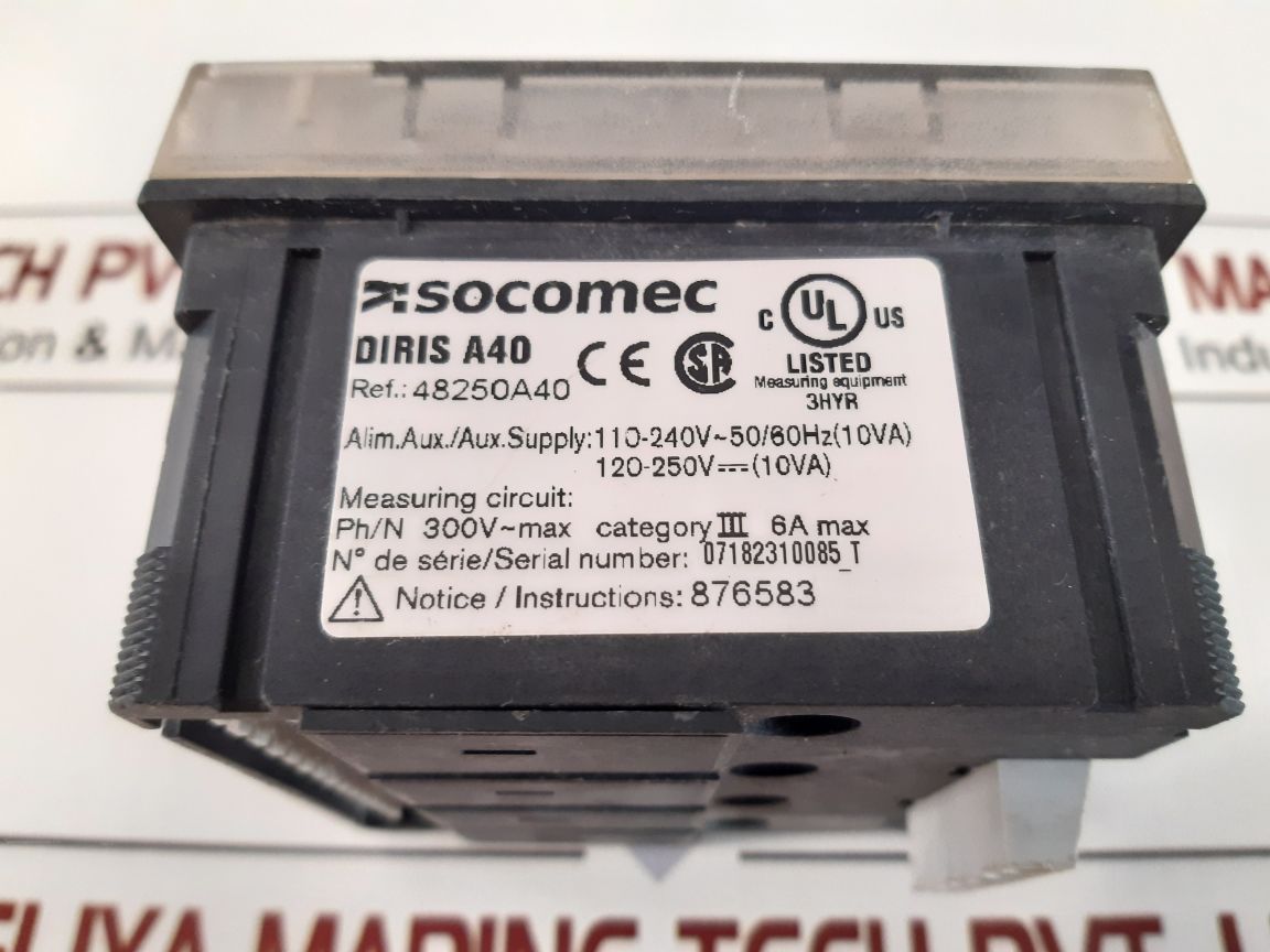 Socomec Diris A40 Multi Function Meter – Aeliya Marine