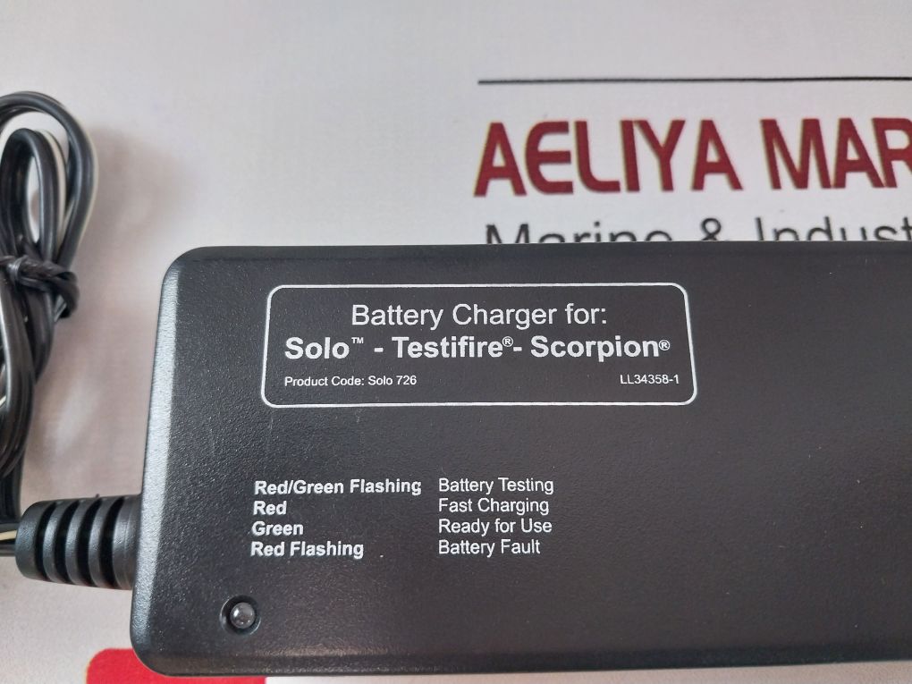 Solo Testifire Scorpion 726 Battery Charger Kit – Aeliya Marine