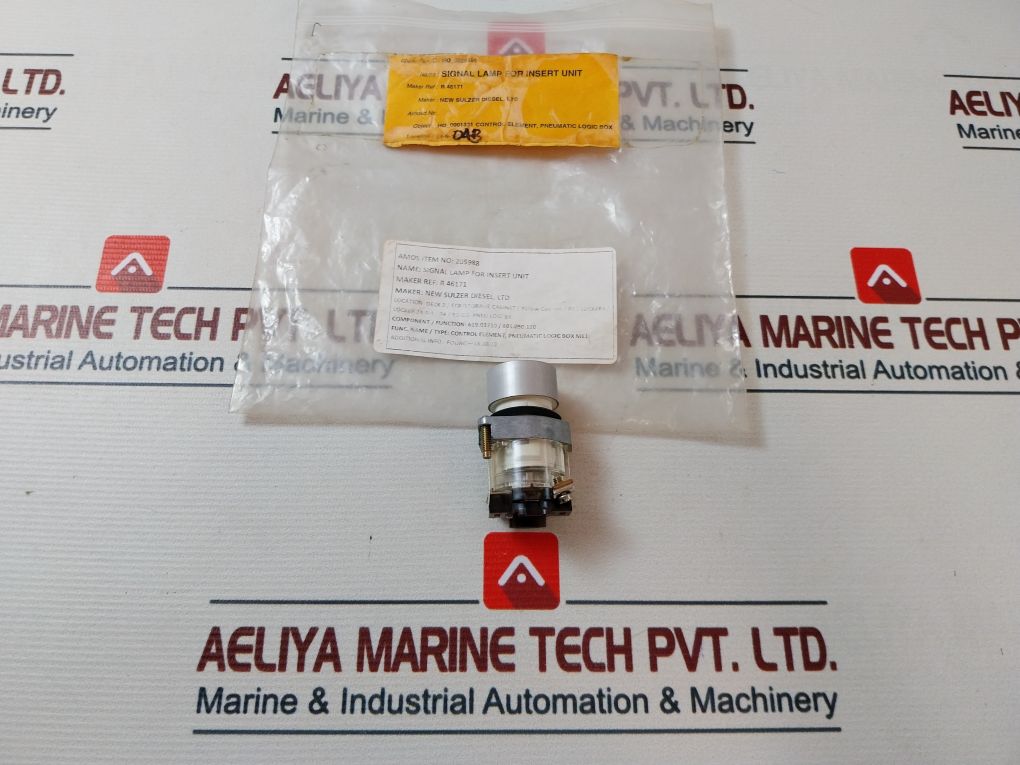 Sprecher & Schuh Dcl 1-9 Pneumatic Control Element Lamp For Insert Uni ...