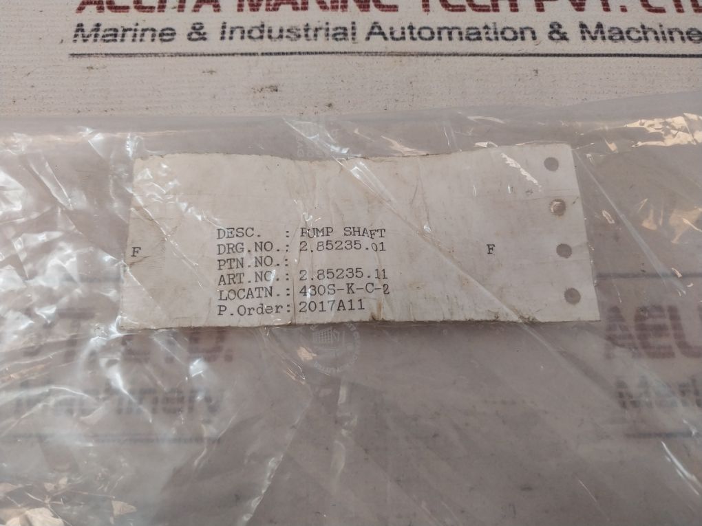 Stork 2.85235.11 Pump Shaft – Aeliya Marine