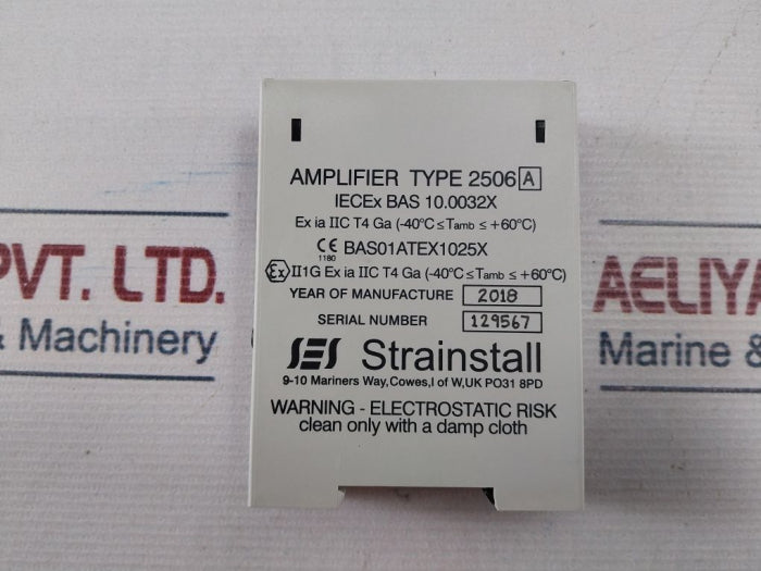 Strainstall 2506A Amplifier Bas01Atex1025X – Aeliya Marine