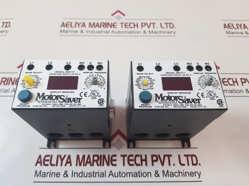 Symcom Motorsaver Ms777 Overload Relay 20-90 A – Aeliya Marine