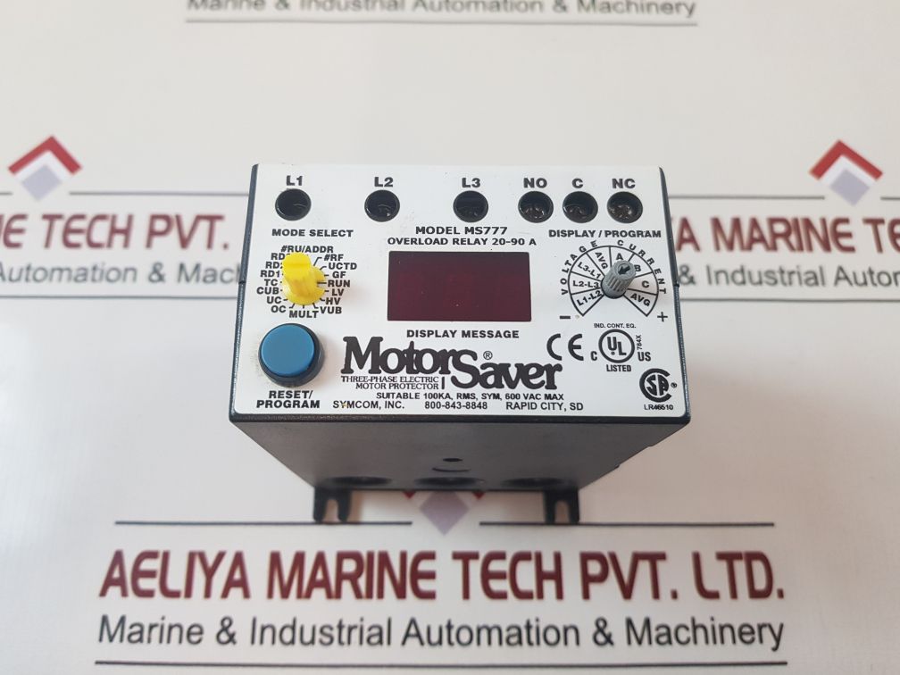 Symcom Motorsaver Ms777 Overload Relay 20-90 A – Aeliya Marine