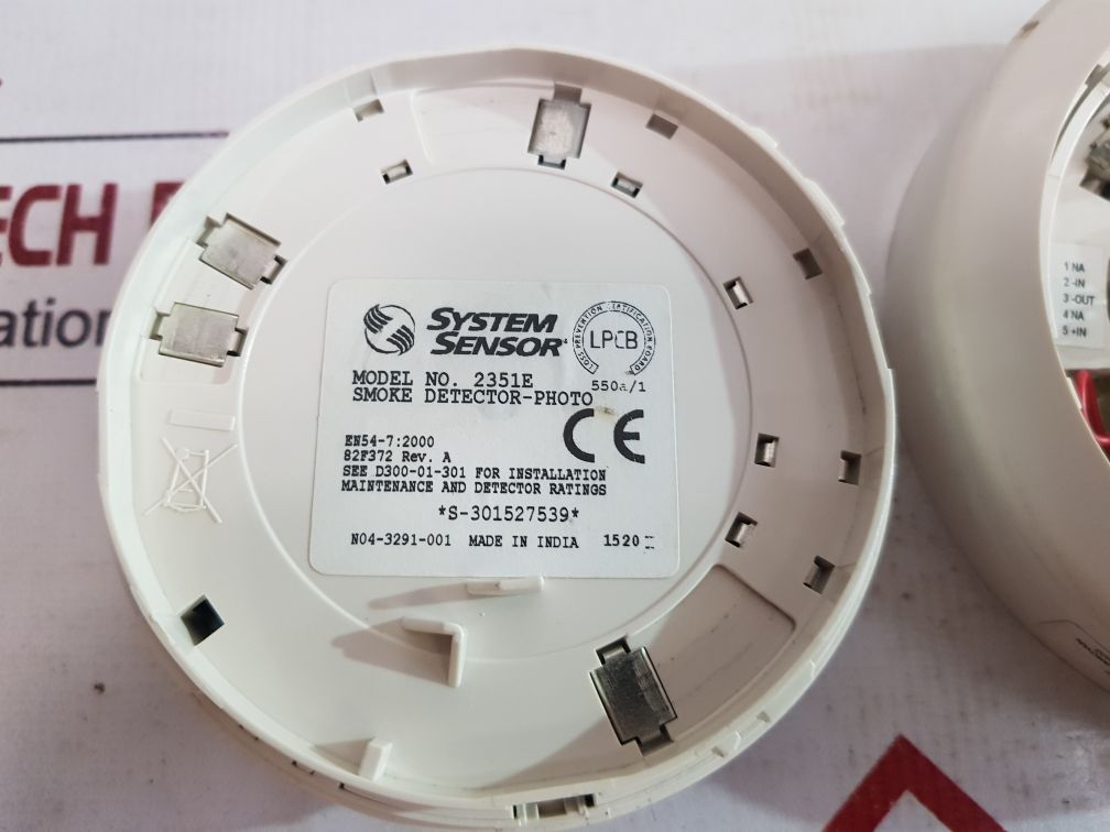 System Sensor 2351E Conventional Optical Photo Smoke Detector With B31 ...