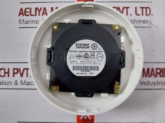 System Sensor Eco1003 Photoelectric Smoke Detector En54-7 Rev A 1749 T ...