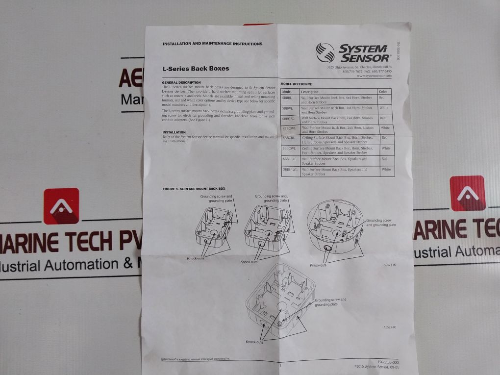 System Sensor Sbbrl Wall Mount Surface Back Box – Aeliya Marine Tech ...