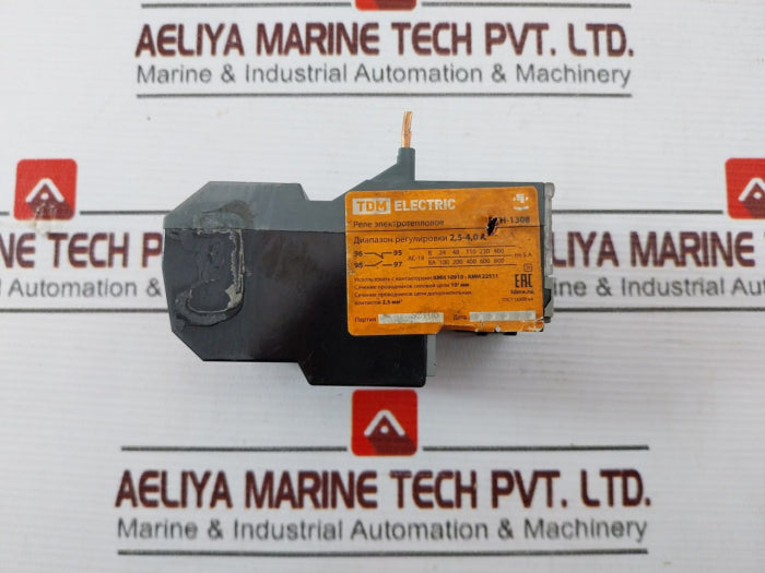 Tdm Electric Pth-1308 Electrothermal Relay Gost 16308-84 – Aeliya Marine